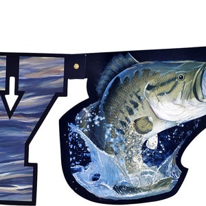 Bass Fishing Birthday Banner - Fisherman Theme Party - Etsy