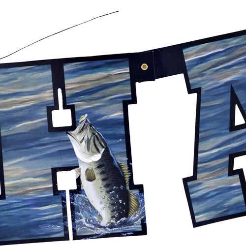 Fish Birthday Party Banner /bass Fishing Party - Etsy