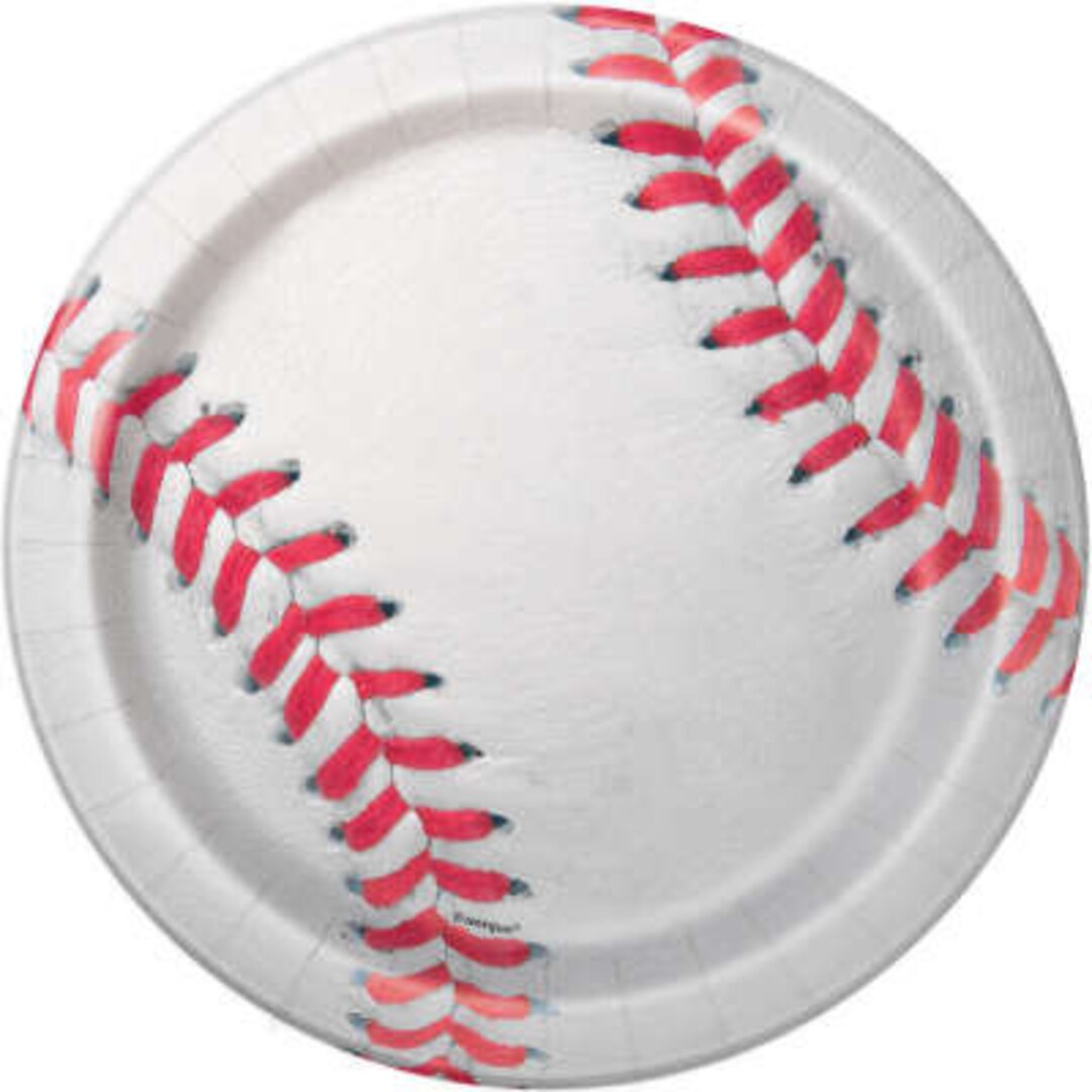 Baseball Plates / Baseball Birthday Party / Baseball Party Plates - Etsy