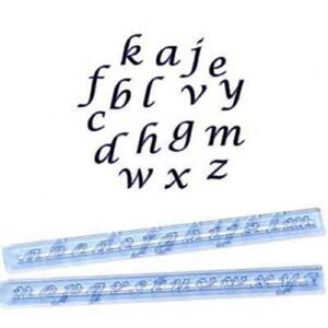 Script Lower Case Fondant Cutter Set/ Script Alphabet Cutter Set ...