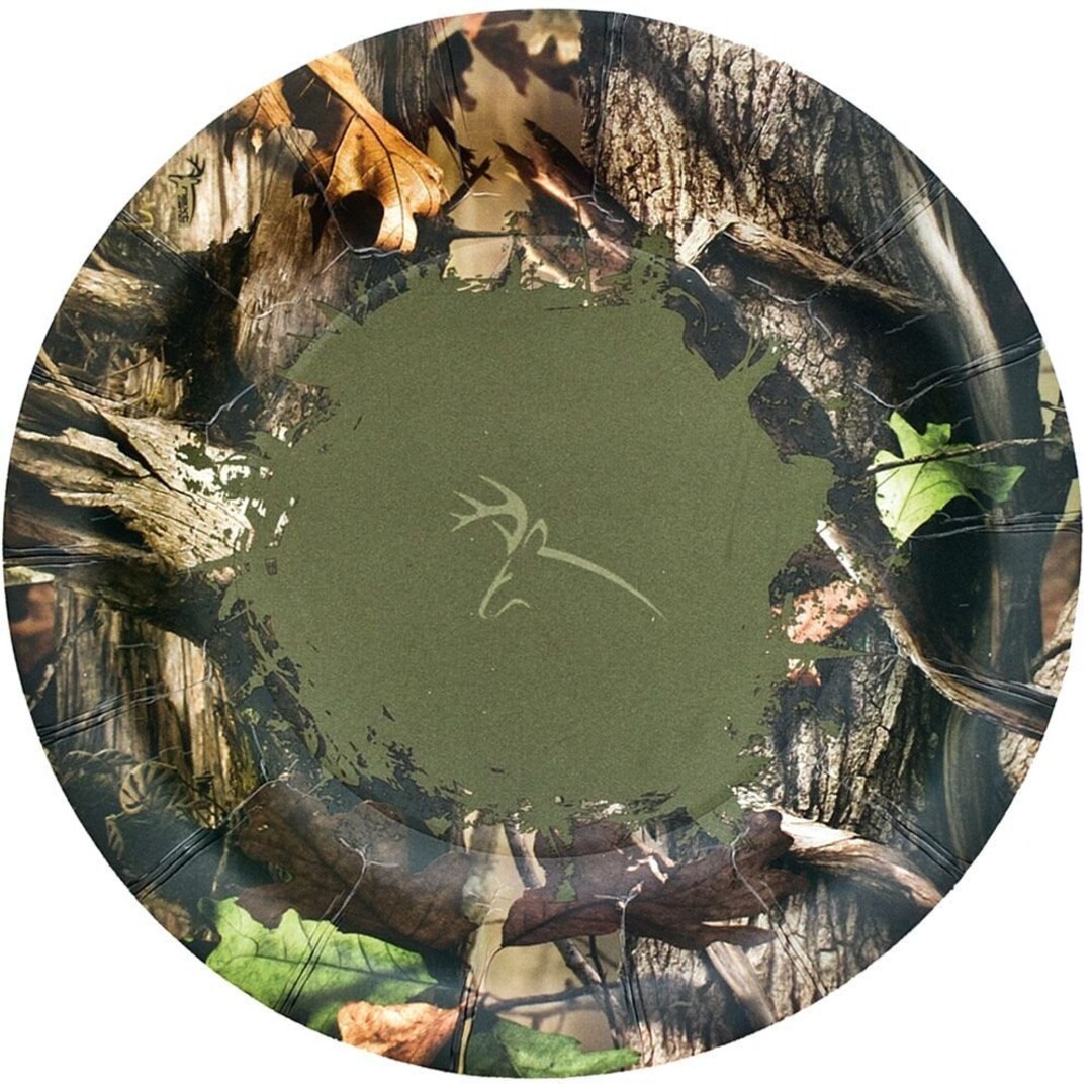 Next Camo Dessert Plate/ Camouflage 7" Round Plate/deer Hunting Party ...