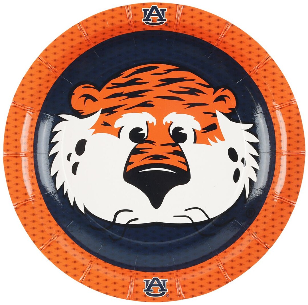 Auburn University Party Plates/war Eagle Party Plates/auburn Aubie ...