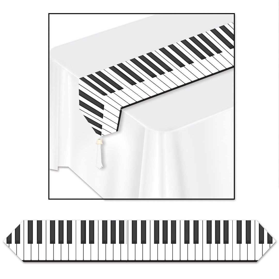Musical Table Runner/piano Key Table Runner/keyboard Table Runner ...