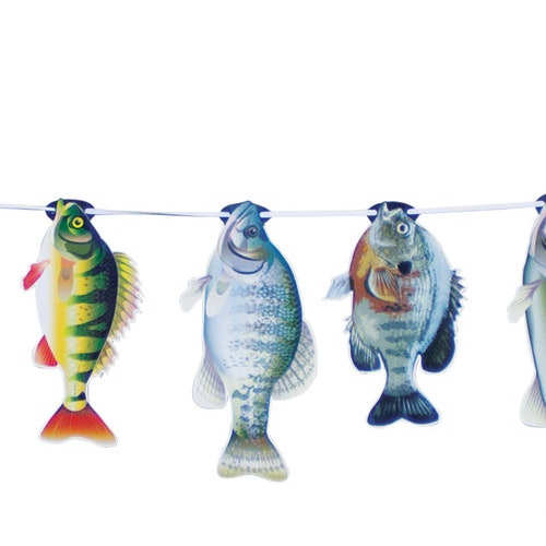 String of Fish Party Banner Fishing Birthday Fish - Etsy