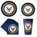 US Navy Party Plates Navy Paper Plates, US Navy Party, Navy Graduation ...