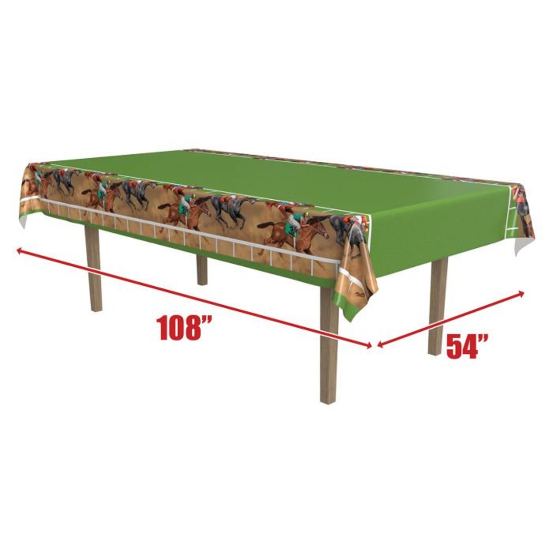 Derby Party Plastic Tablecover/horse Racing Tablecover/horse Racing ...