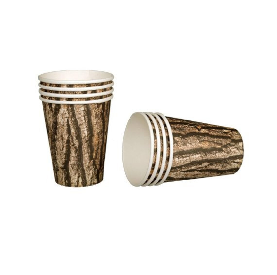 Wood Look Party Cups/ Rustic Party Cups/ Woodland Party Cups/ - Etsy