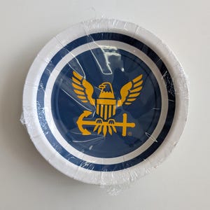 US Navy Party Plates - Graduation, Retirement, Celebration (8-pack) - Etsy