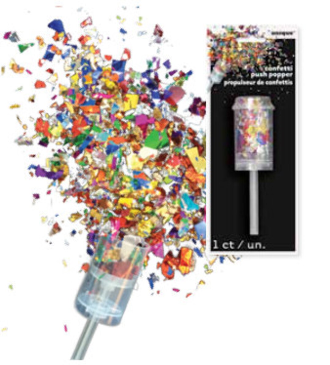 Multicolor Confetti Push Popper / Colorful Confetti Popper / Confetti ...