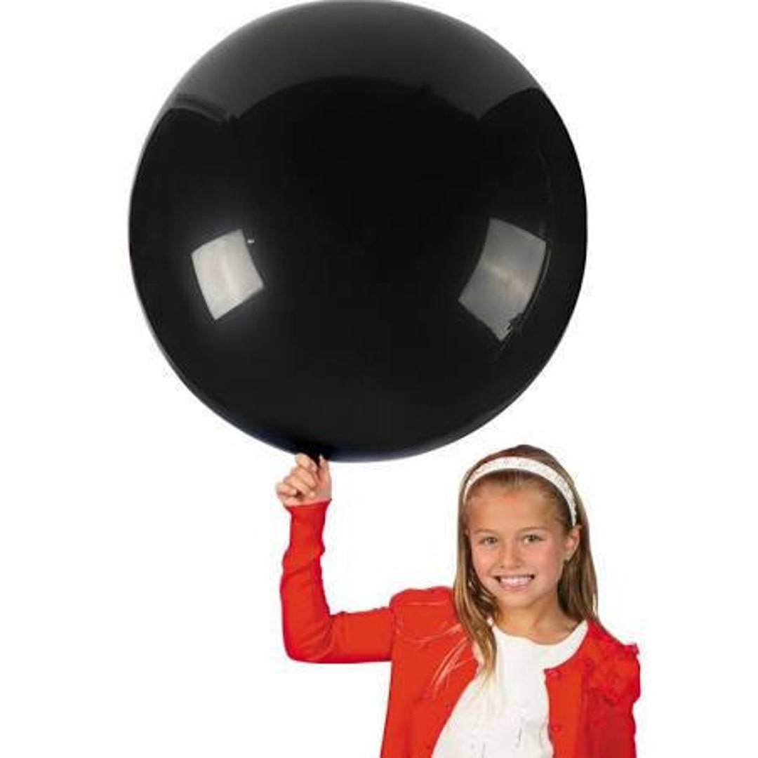 XL Black Latex Balloons, 24 Inch Round, 4 Count - Etsy