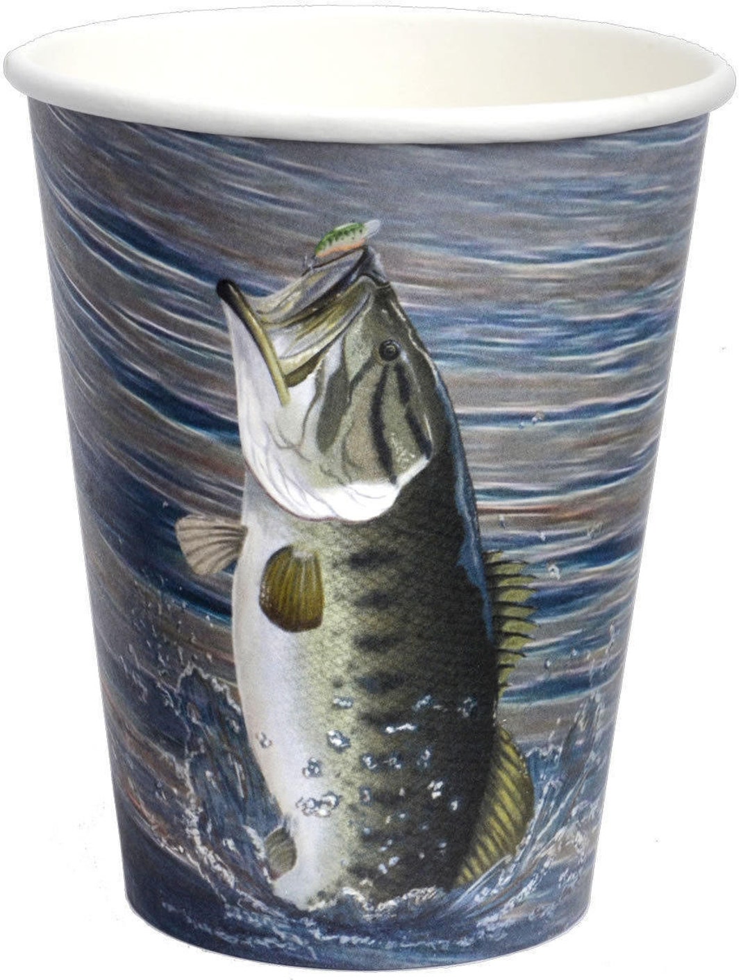Bass Fishing Party Cups/bass Fishing Themed Cups/lake Party Cups/ Fish ...