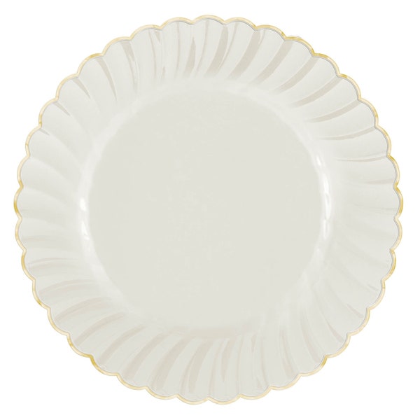 Scalloped Edge Plate - Etsy