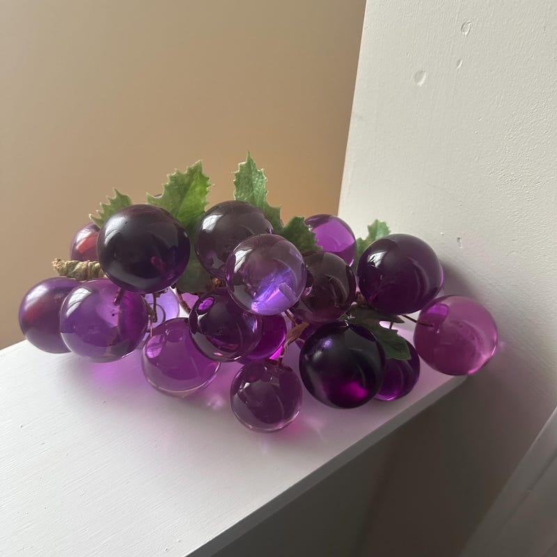 Lucite Grapes - Etsy