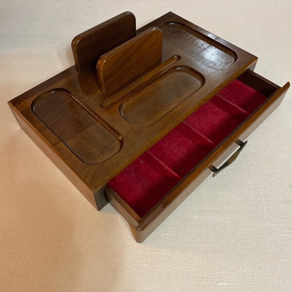 Walnut Valet Box - Etsy
