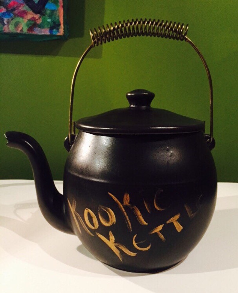 Vintage MCCOY Pottery Cookie Jar / Mccoy Kookie Kettle Jar / - Etsy