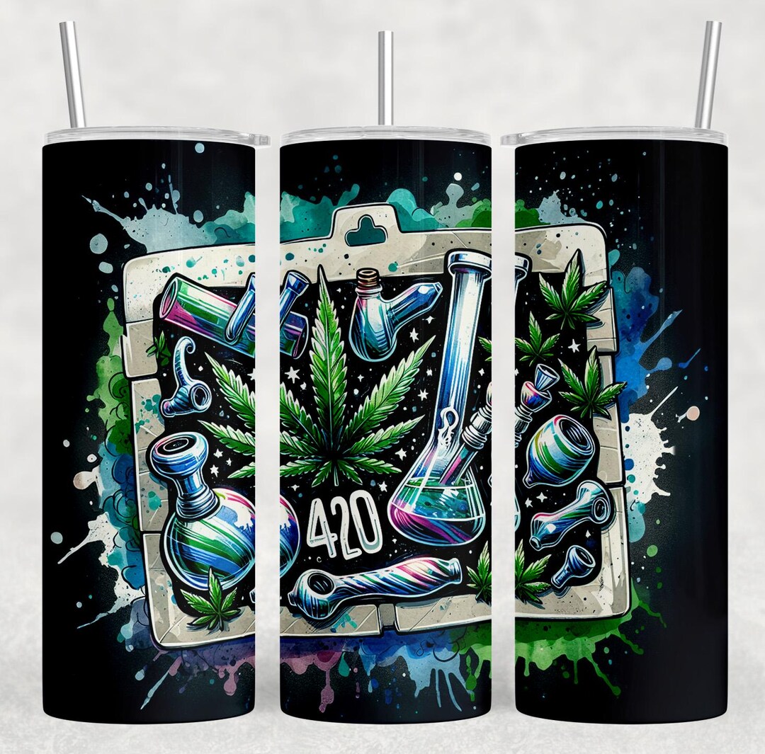 Weed Tumbler Wrap Weed Sublimation Design Marijuana Tumbler 420 Dreams ...