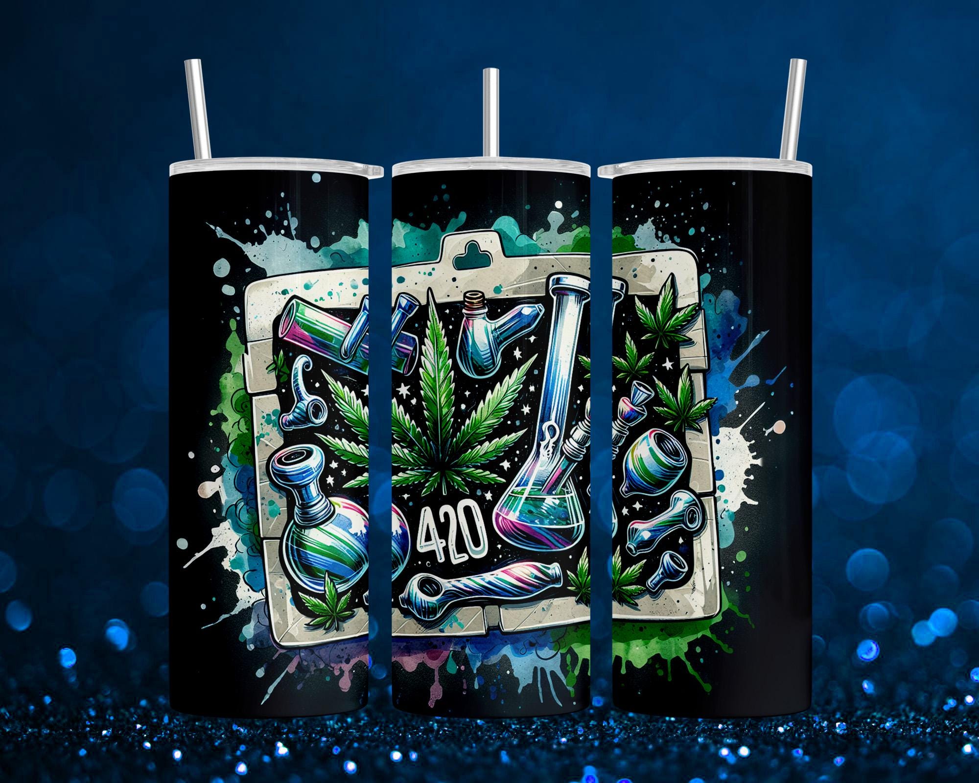 Weed Tumbler Wrap Weed Sublimation Design Marijuana Tumbler 420 Dreams ...