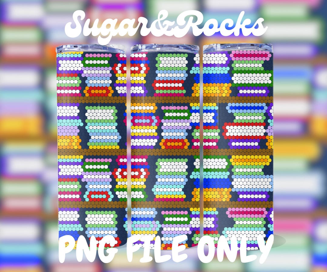 Books Rhinestone (4mm Ss16) Sublimation Template PNG File Only ...