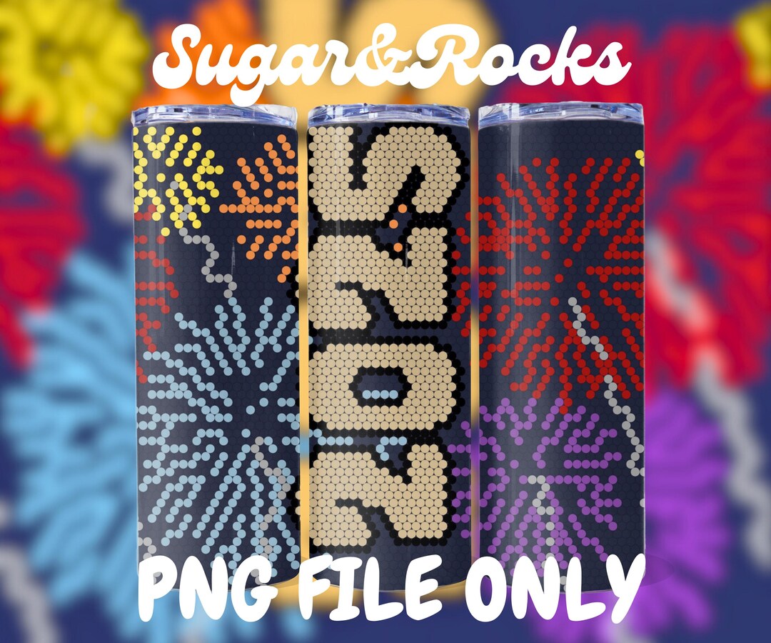 2025 Firework Rhinestone (4mm Ss16) Sublimation Template PNG File Only ...