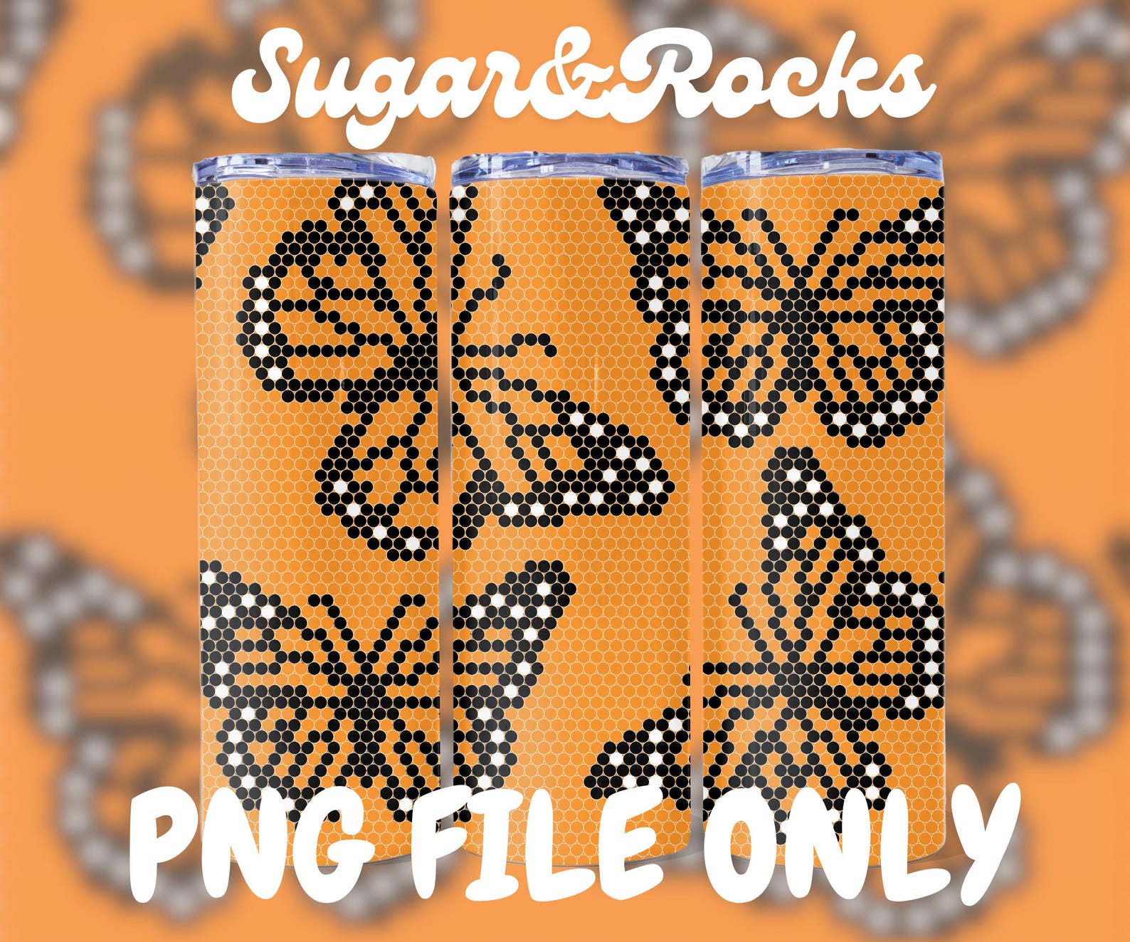 Monarch Butterfly Rhinestone (4mm Ss16) Sublimation Template PNG File ...