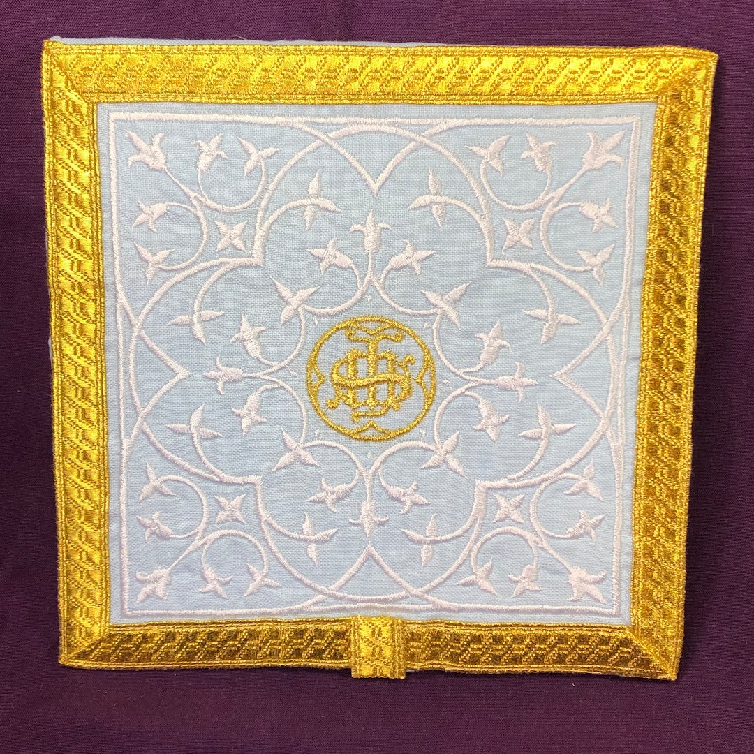 Chalice Pall Light Blue Linen IHS Linen 7 - Etsy