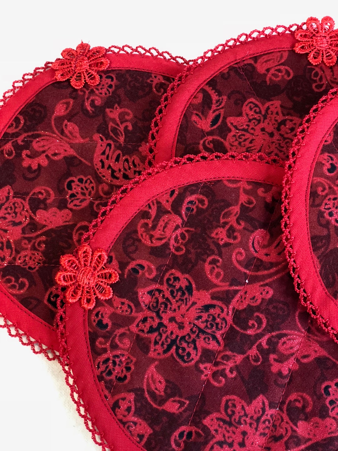 Large Red Coasters, 6