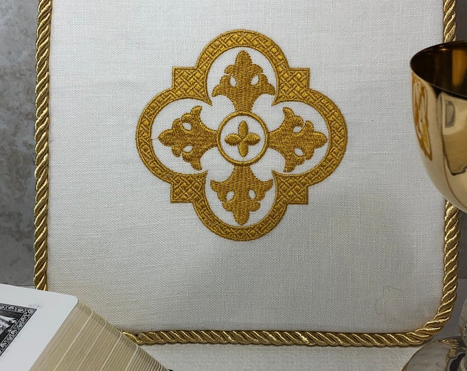 Chalice Pall, 100% Linen, Corded Edge, 7" - Etsy