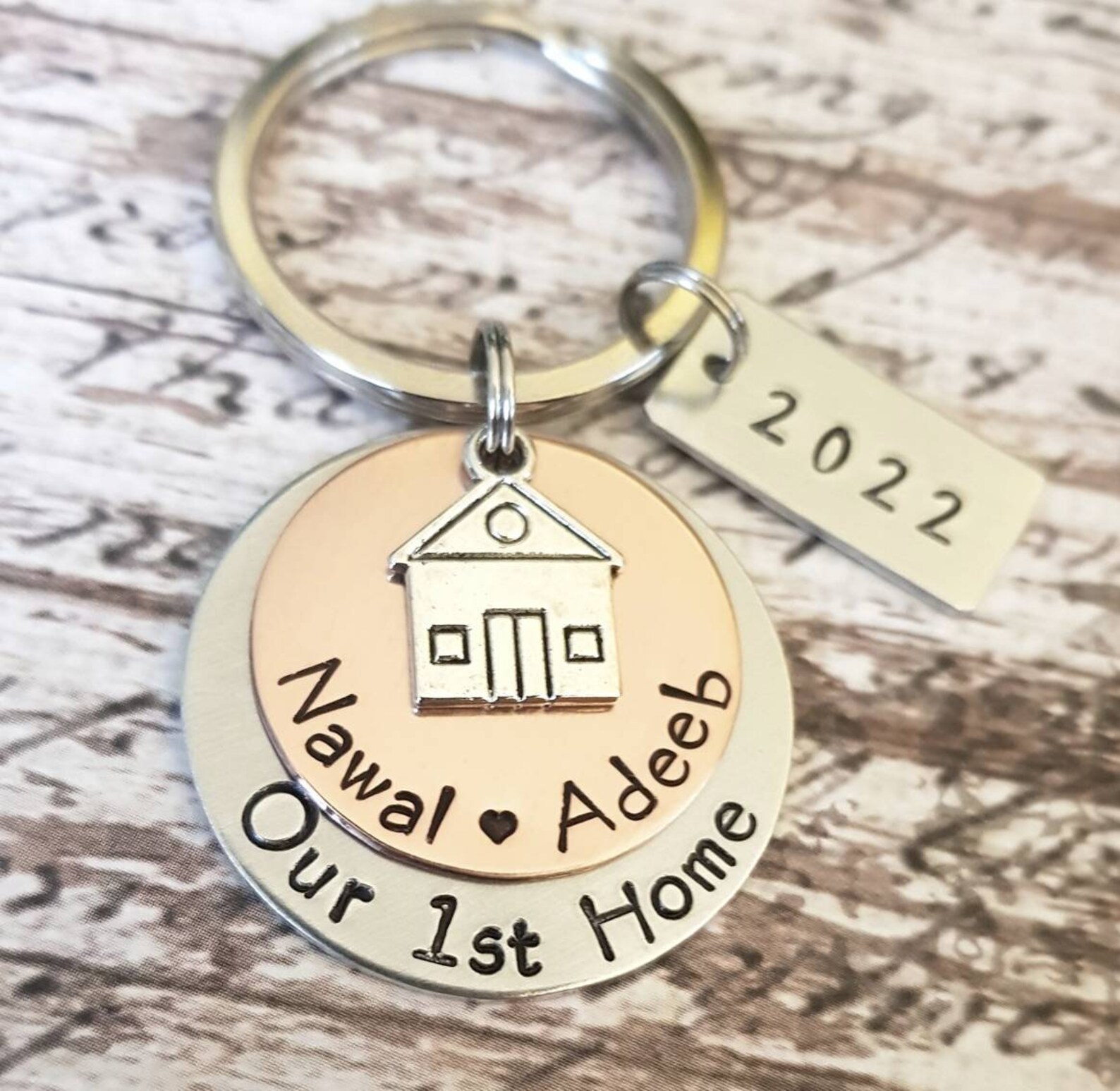 Personalized New Home Key Chain Our First Home Keychain Our - Etsy