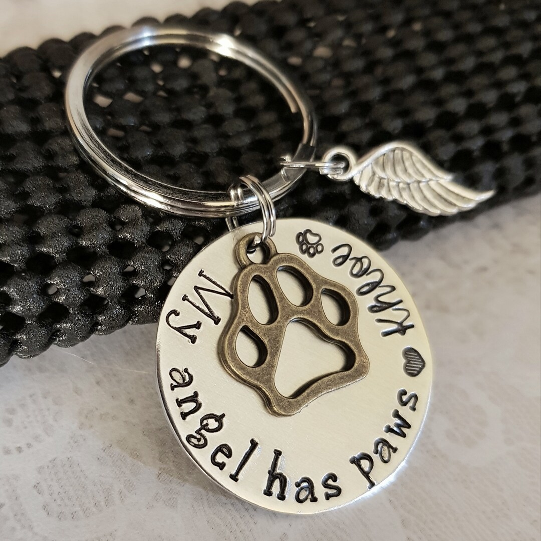 Pet Memorial Keychain,personalized Memorial Keychain,pet Remembrance ...