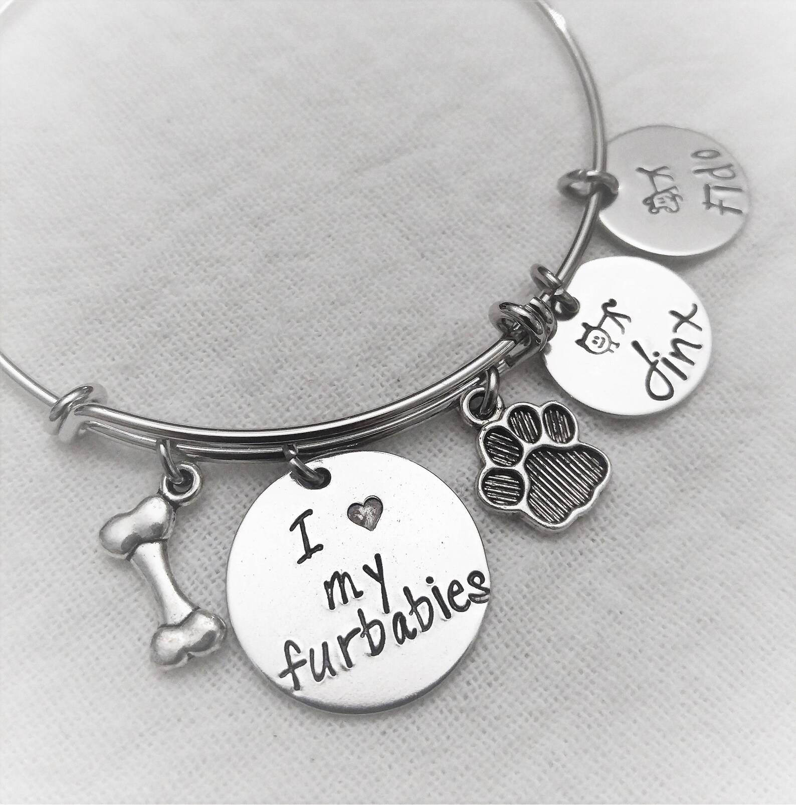 Personalized Pet Bracelet, Pet Name Bracelet, Cat Bracelet, Dog ...