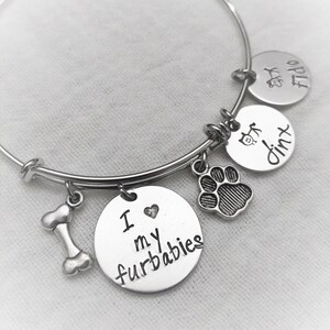 Personalized Pet Bracelet, Pet Name Bracelet, Cat Bracelet, Dog ...