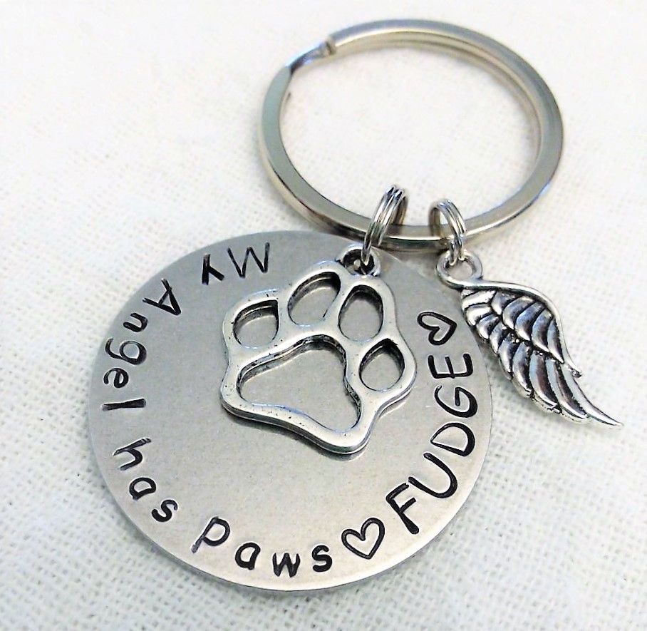 Pet Memorial KeychainPersonalized Memorial KeychainPet | Etsy