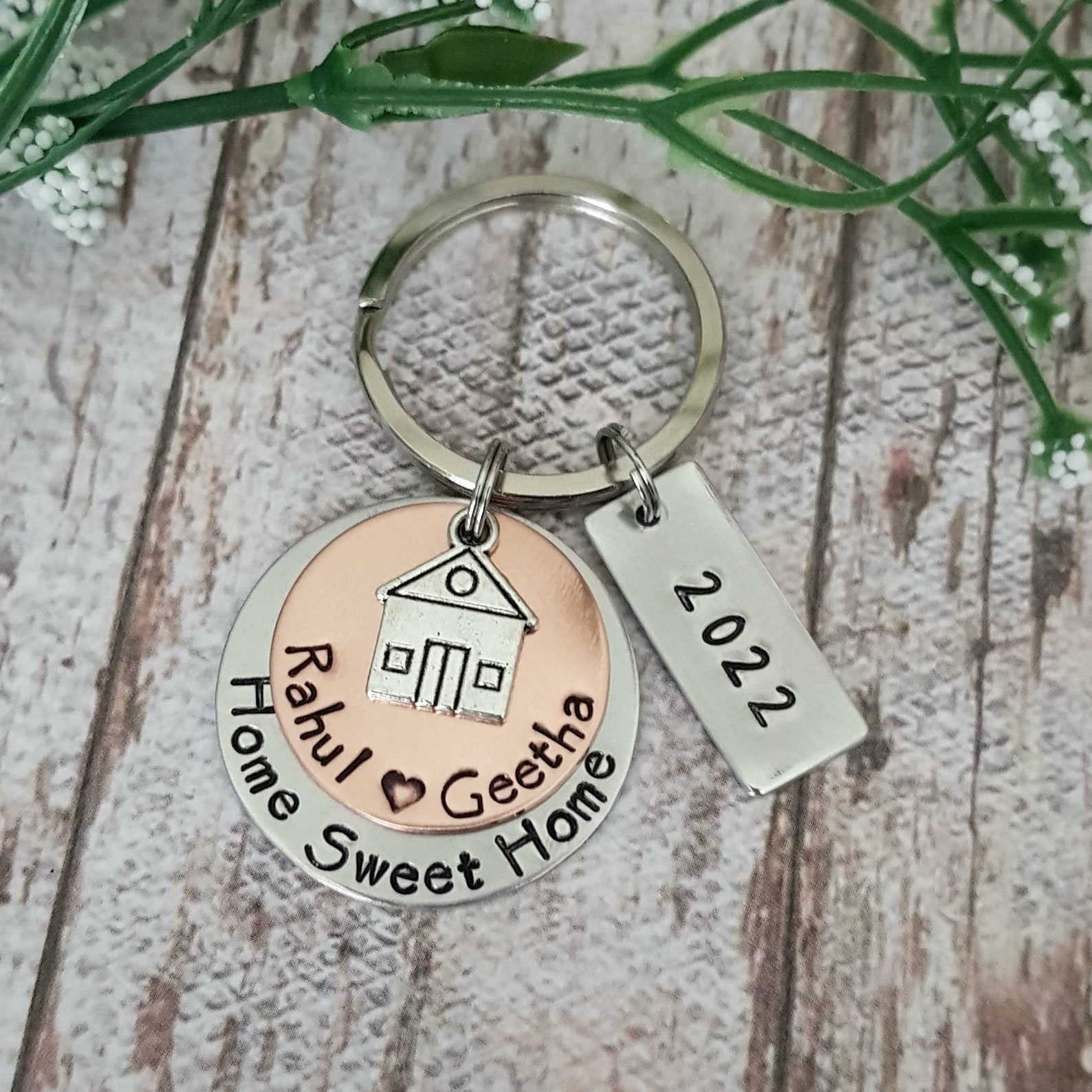 Personalized Home Key Chainhouse Warming Giftappreciation - Etsy