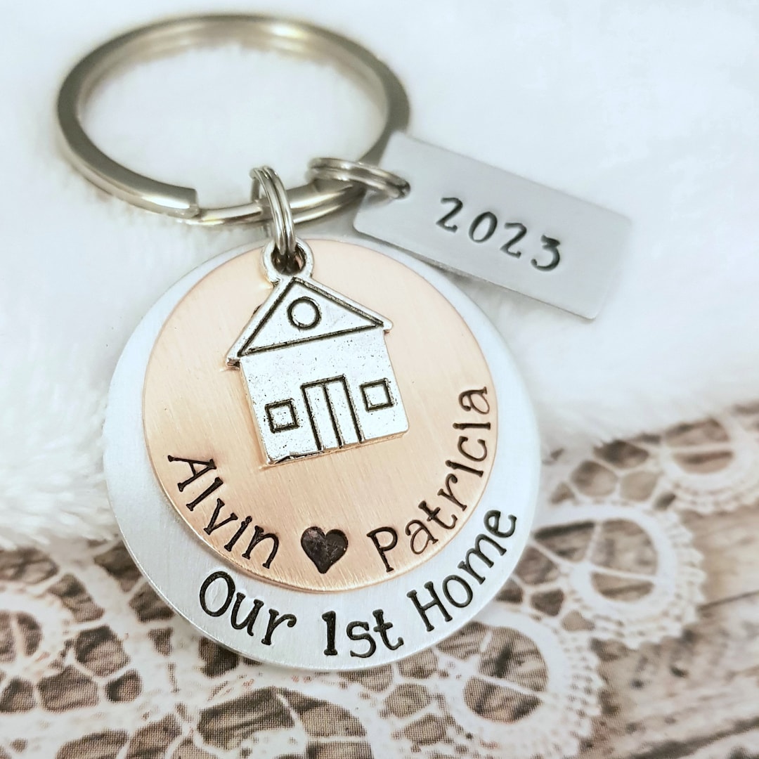Personalized New Home Key Chain, Our First Home Keychain, Our 1st Home ...