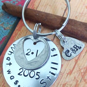 10 Year Anniversary Keychain,10 Year Anniversary Gift,dime Keychain ...