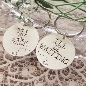 Set of 2,couples Key Chains,distance Keychains,deployment Keychain ...