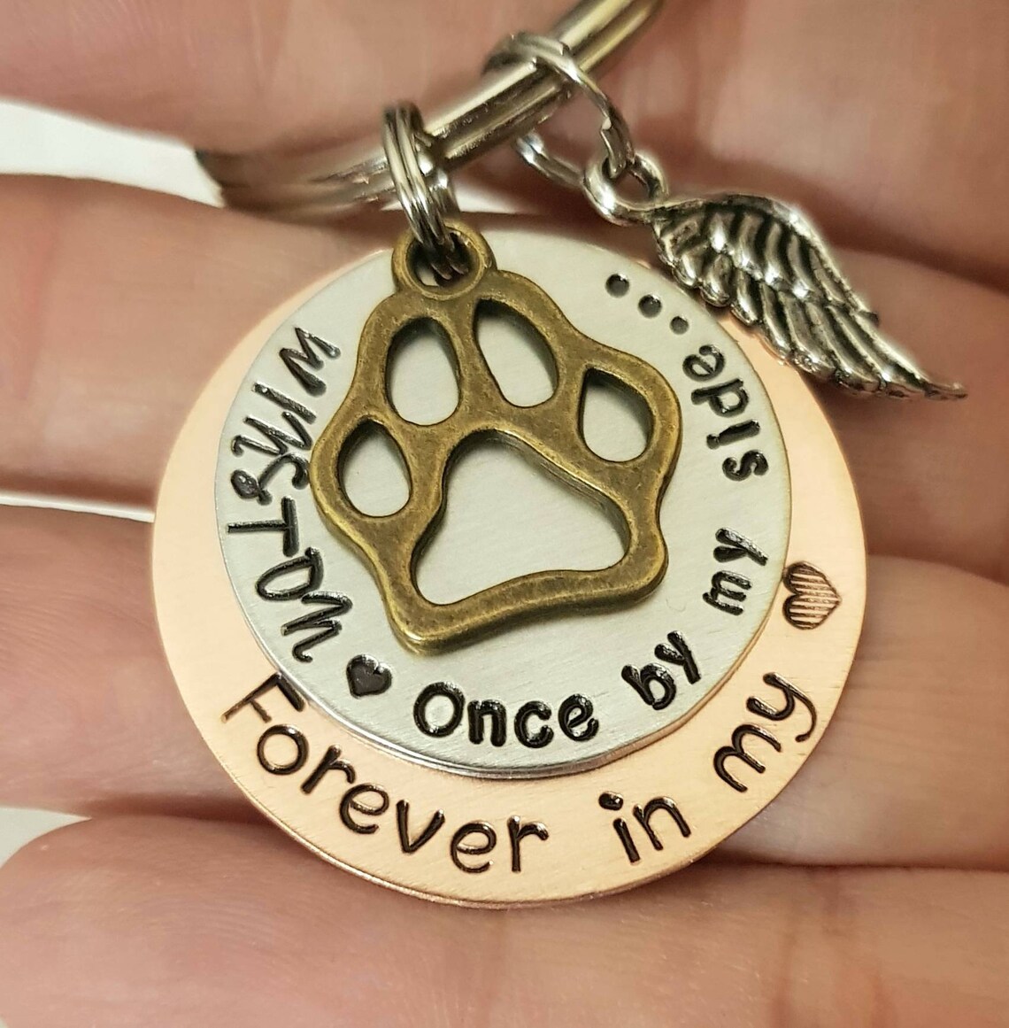 Pet Memorial Key Chain Personalized Pet Remembrance Key - Etsy