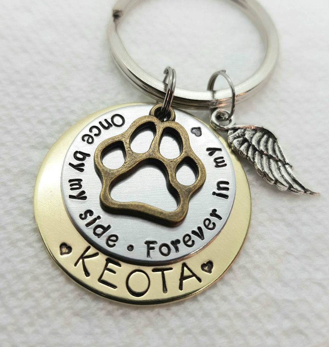Personalized Dog Memorial Key Chain, Cat Memorial Key Chain, Pet ...