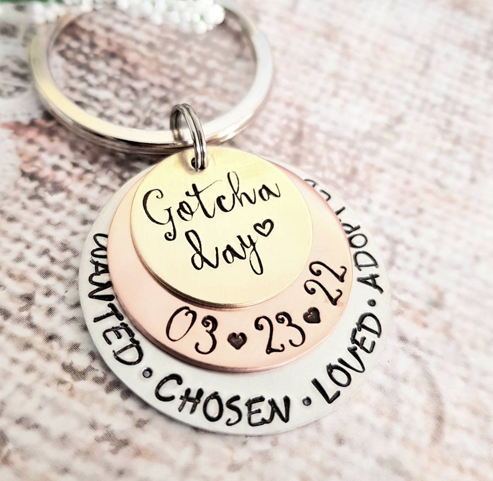 Personalized Adoption Keychain Adoption Gift Adoptive Child - Etsy