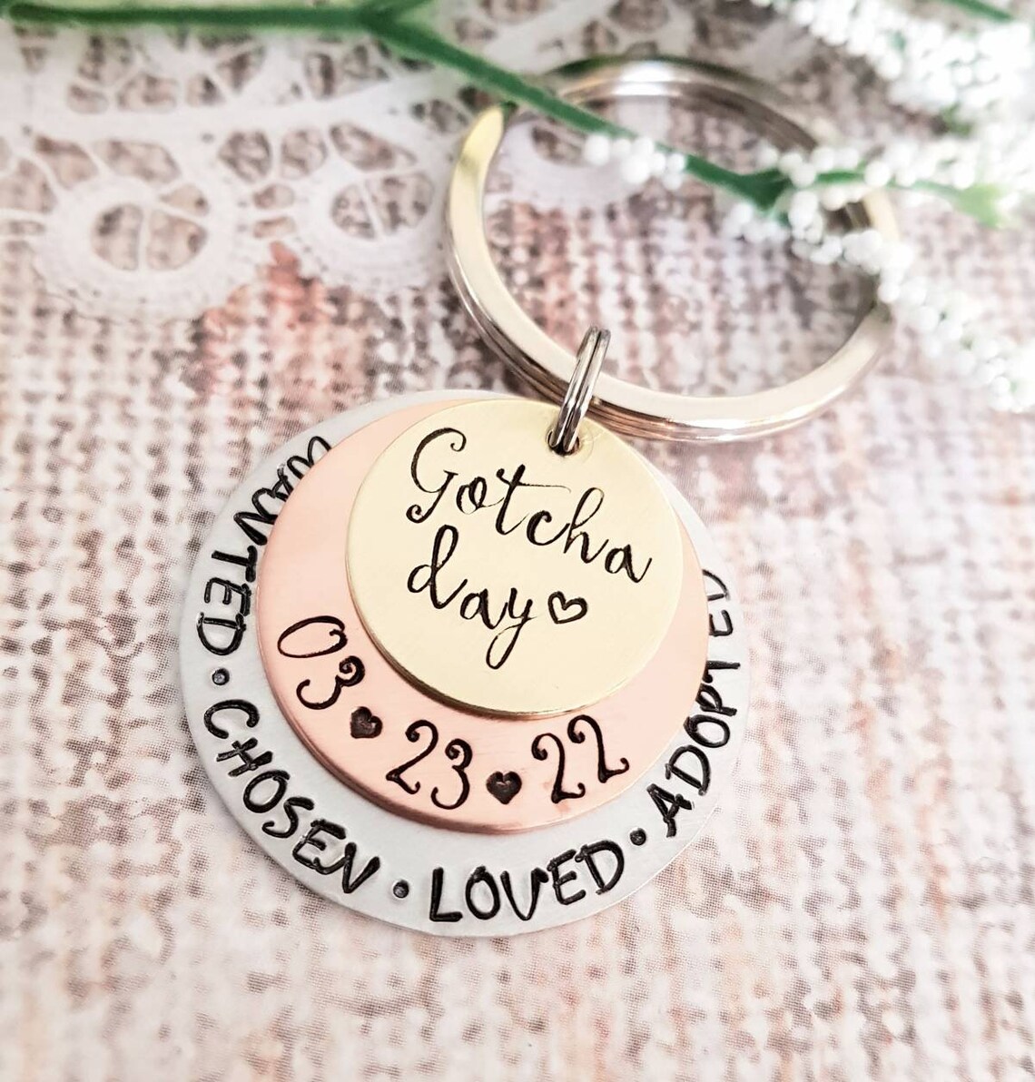 Personalized Adoption Keychain Adoption Gift Adoptive Child - Etsy