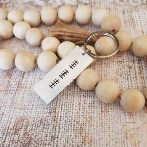 15 Year TALLY Mark Keychain, 15 Year Anniversary Gift, Husband Gift ...