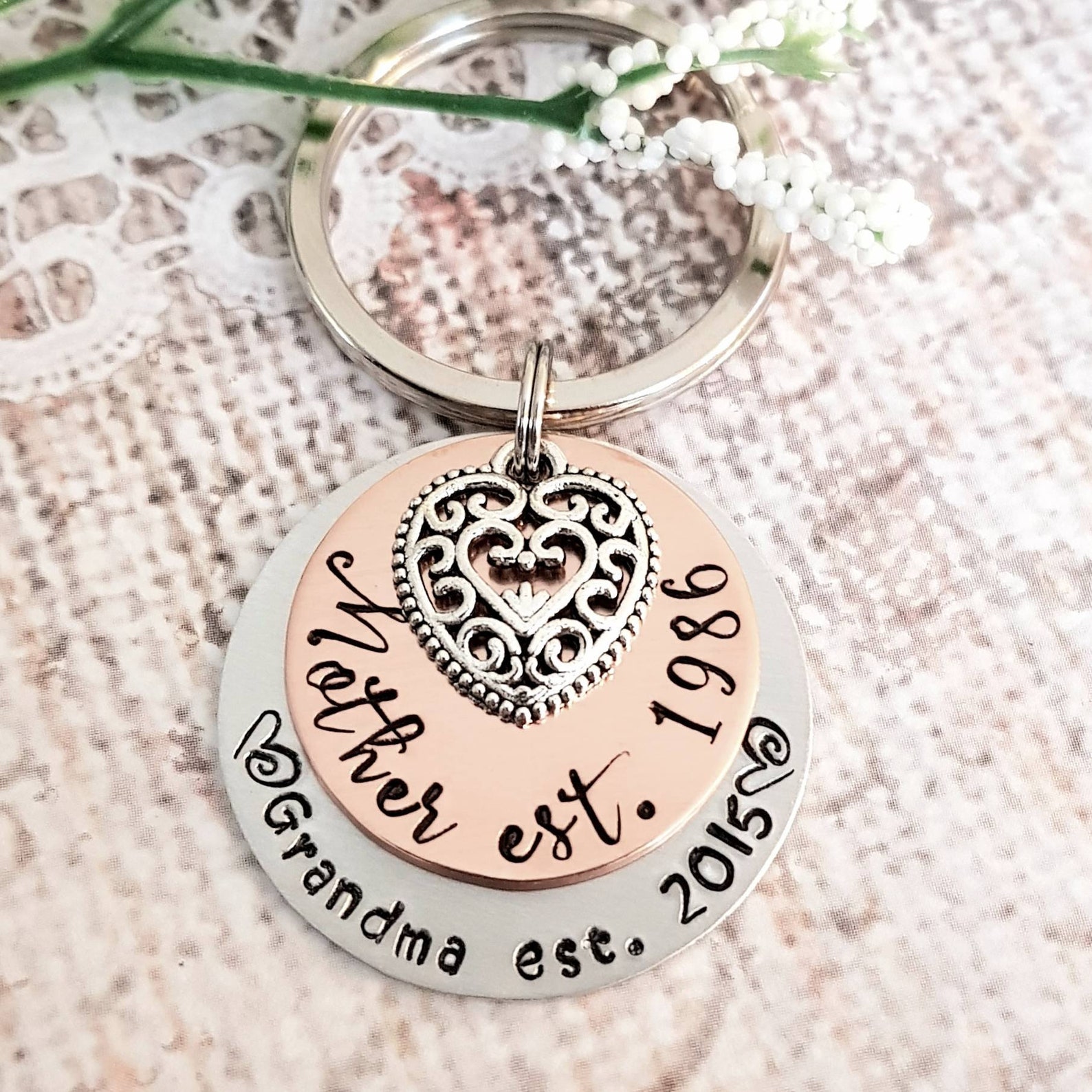 Personalized Mother Key Chainmother's Day Giftgift for - Etsy