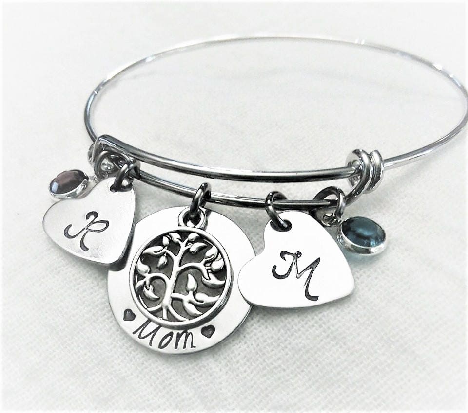 Personalized Mother Bracelet Mom Bracelet Mother Bangle - Etsy UK