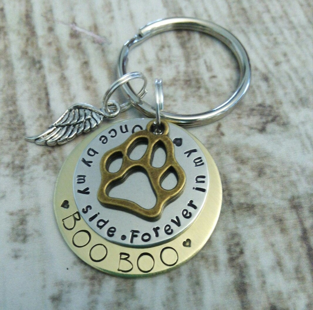Personalized Dog Memorial Key Chain Cat Memorial Key Chain | Etsy