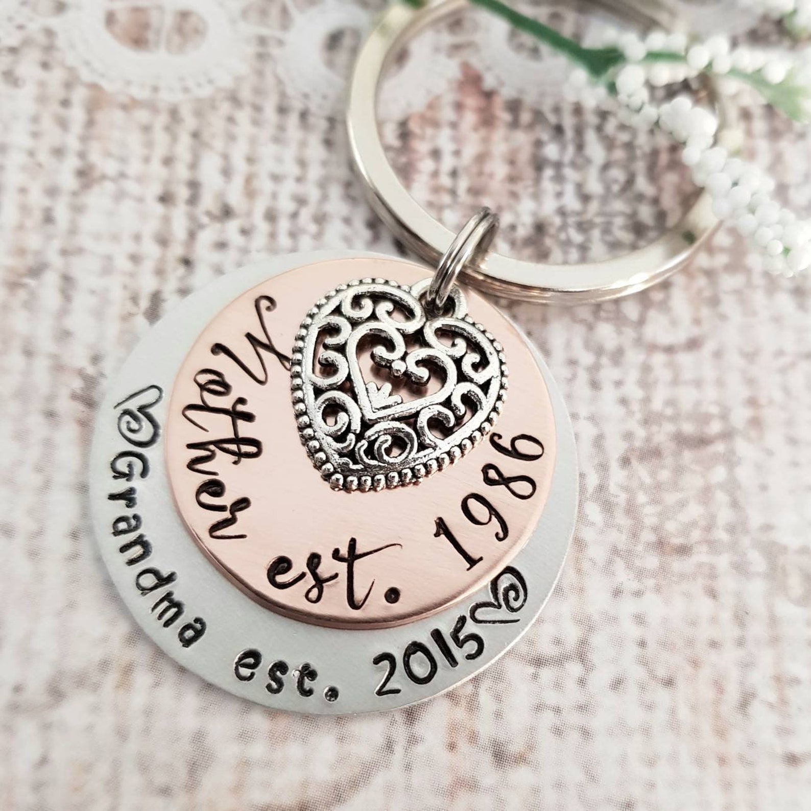Personalized Mother Key Chainmother's Day Giftgift for | Etsy