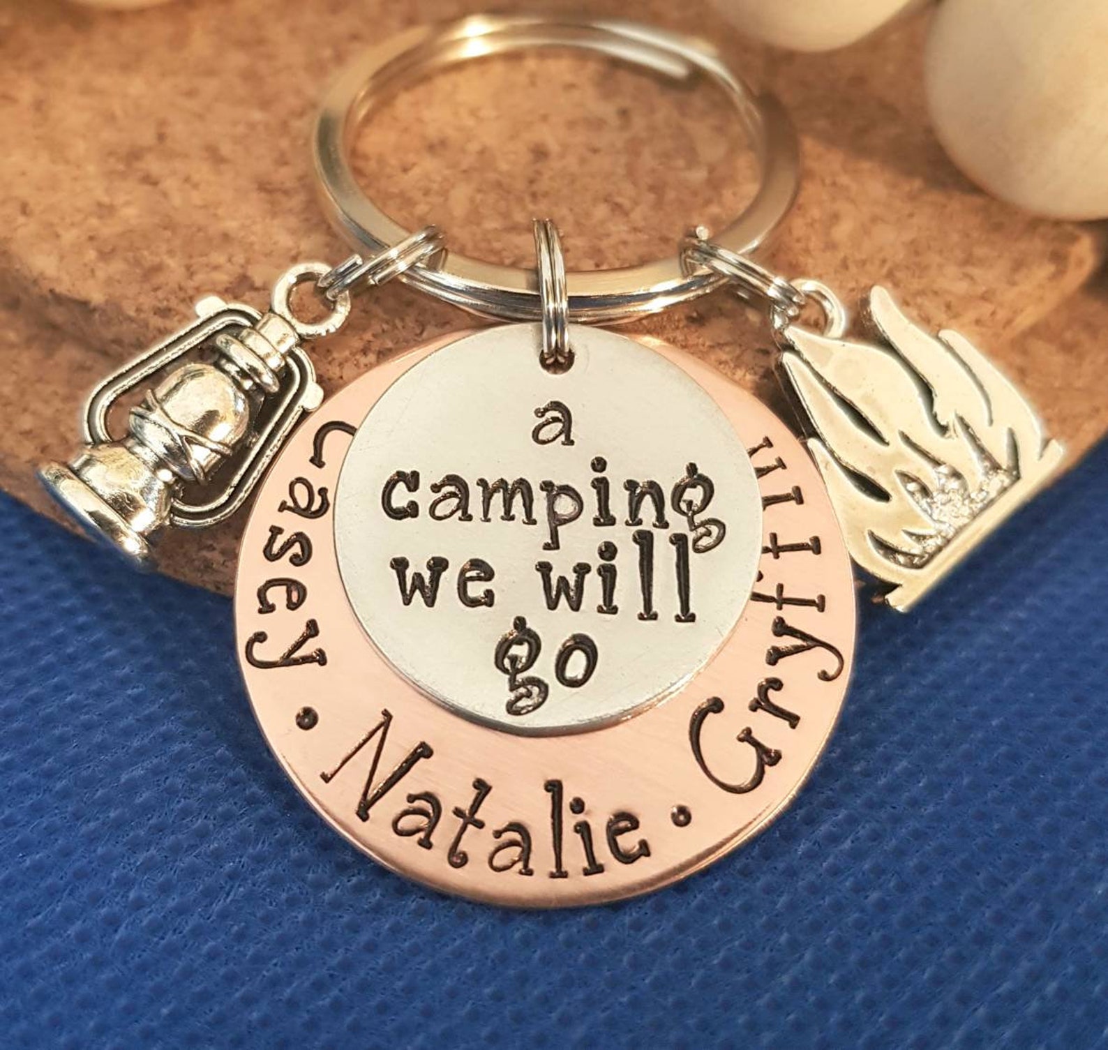 Camping Key Chaingift for Camperpersonalized Keychaingift - Etsy