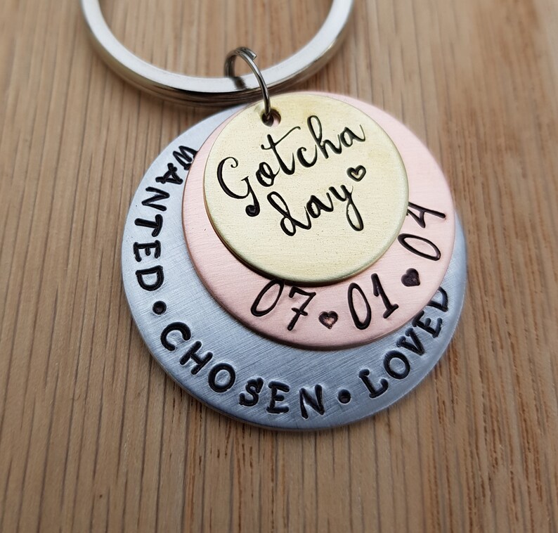 Personalized Adoption Keychain Adoption Gift Adoptive Child | Etsy