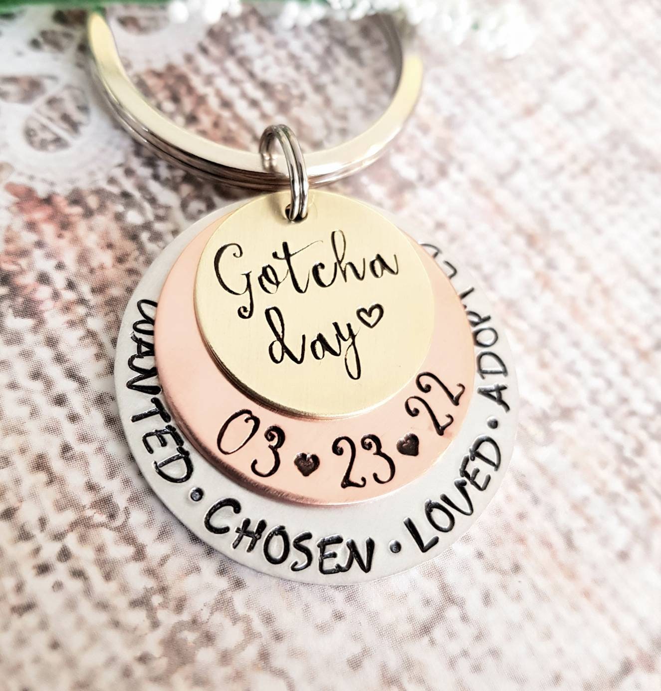 Personalized Adoption Keychain Adoption Gift Adoptive Child - Etsy