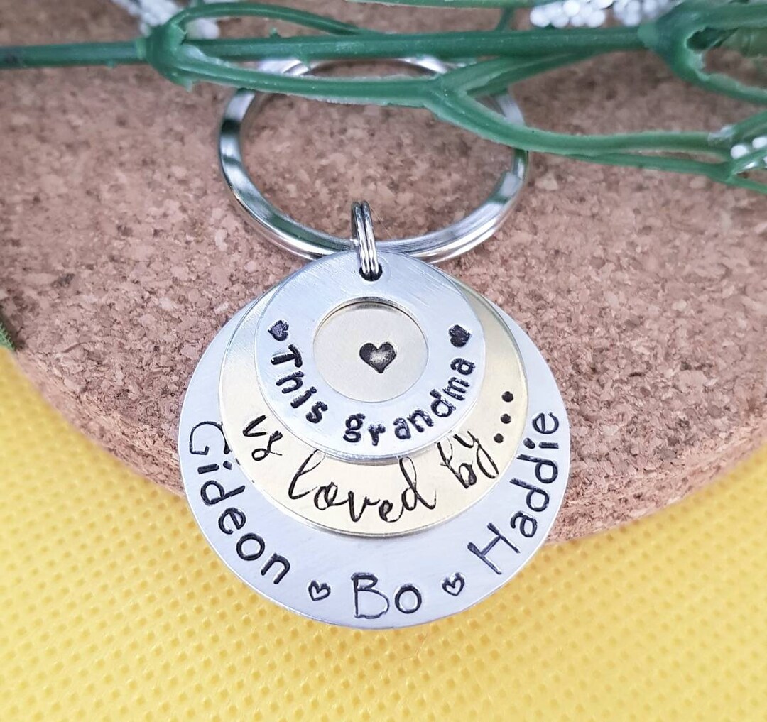 Personalized Grandma Gift, Grandma Keychain, Gift for Grandma, This ...