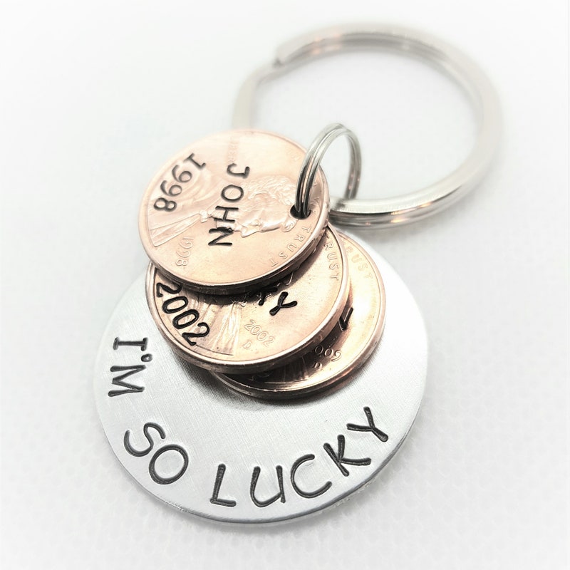 Lucky Penny Keychain - Etsy